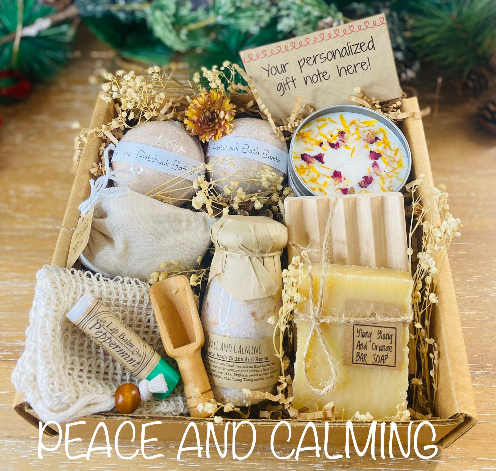 Peace and Calming Organic Spa Set – My Zero Waste Fam Store